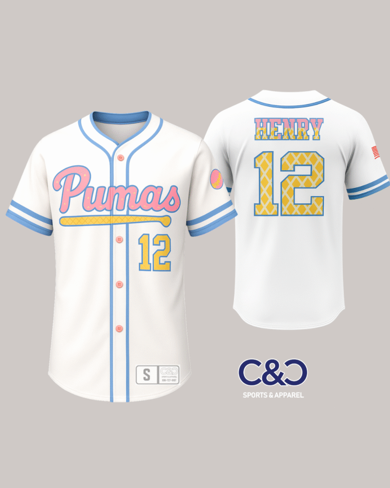 Unisex Baseball Jersey – Full Button, Custom Sublimated – C&C Sports